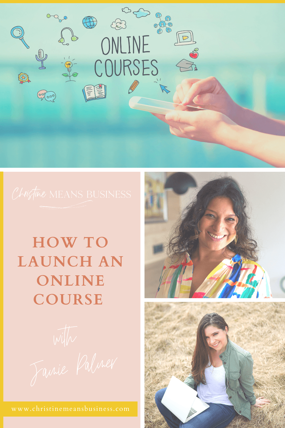 How to launch an online course with Jamie Palmer - Christine Means Business