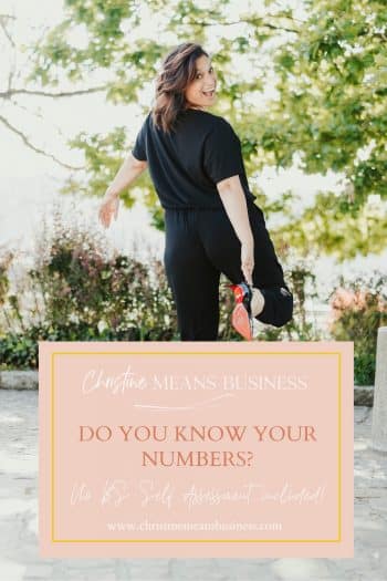 Do you know your numbers? - Christine Means Business